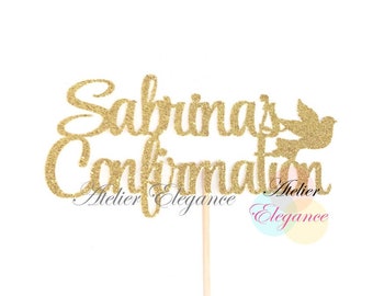 Confirmation Cake Topper - Etsy