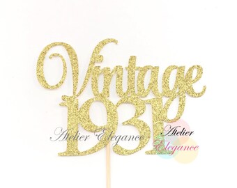 91st Birthday Cake Topper - Etsy