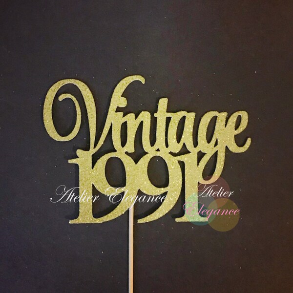 Vintage Cake Topper - Etsy