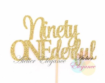 91st Birthday Cake Topper - Etsy