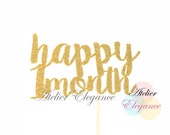 1 Month Birthday Cake Topper Happy 1 Month Cake Topper 1 - Etsy