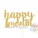 1 Month Birthday Cake Topper, Happy 1 Month Cake Topper, 1 Month Cake ...