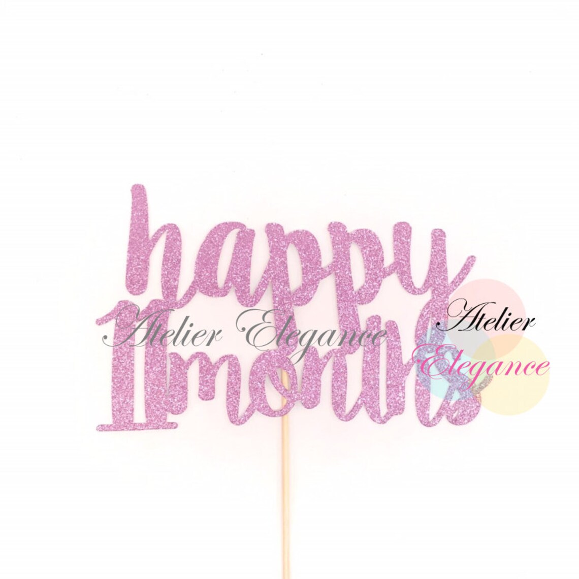 11 Months Birthday Cake Topper Happy 11 Months Cake Topper - Etsy