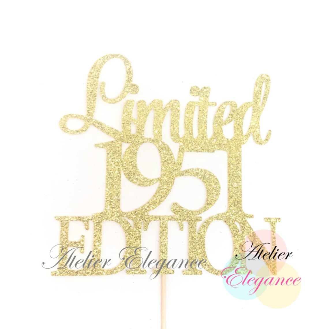 Limited 1951 Edition Cake Topper Birth Year Cake Topper 72nd - Etsy Canada