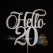 Hello 20 Cake Topper, 20th Birthday Cake Topper, 20th Birthday Party ...