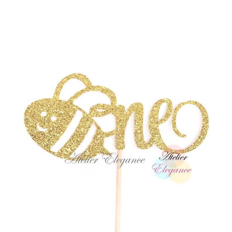 Bee One Cake Topper Bee 1st Birthday Cake Topper Bee Theme - Etsy