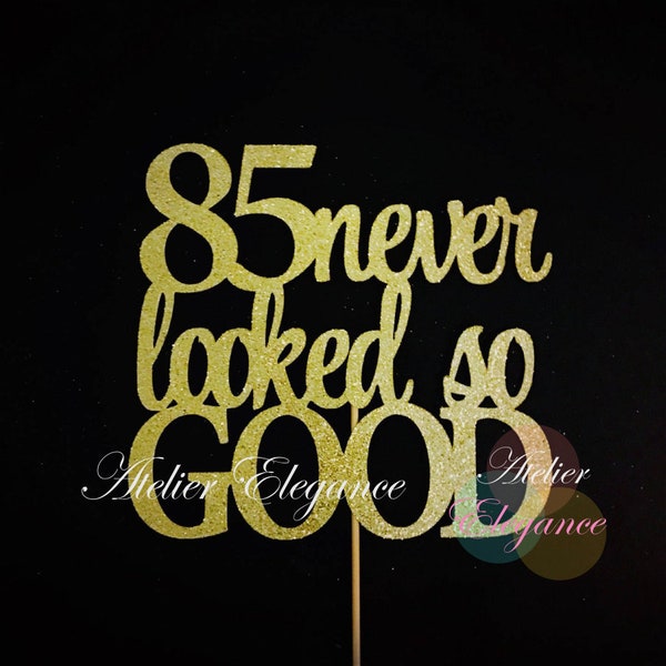 85 Cake Topper - Etsy