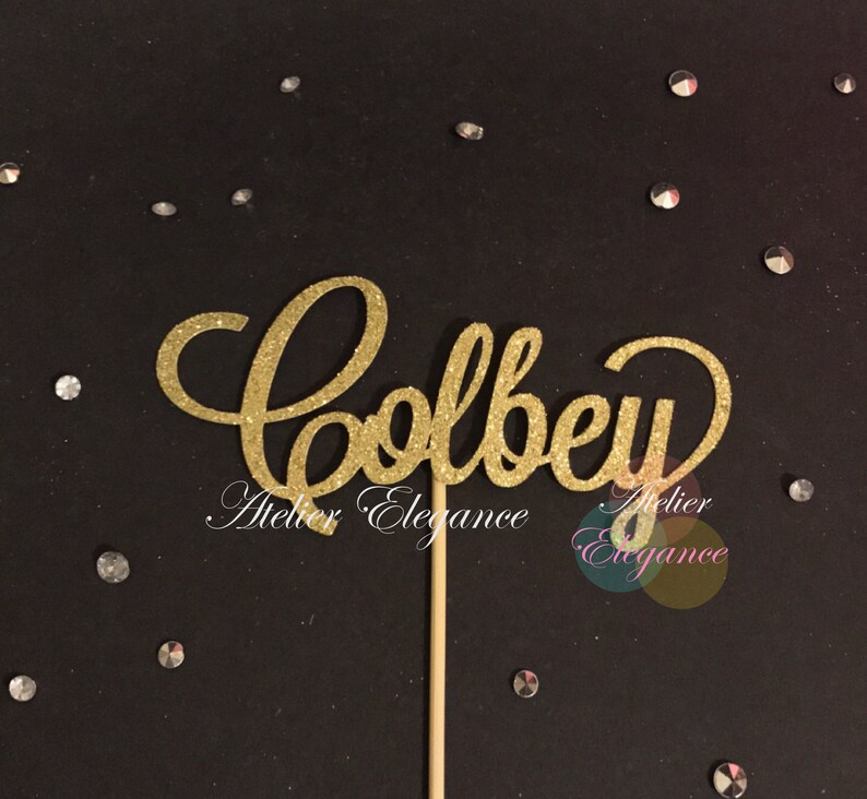 Custom Name Cake Topper Custom Word Cake Topper Personalized | Etsy