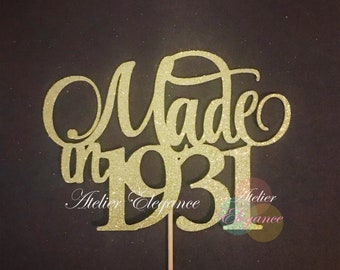 91st Birthday Cake Topper - Etsy