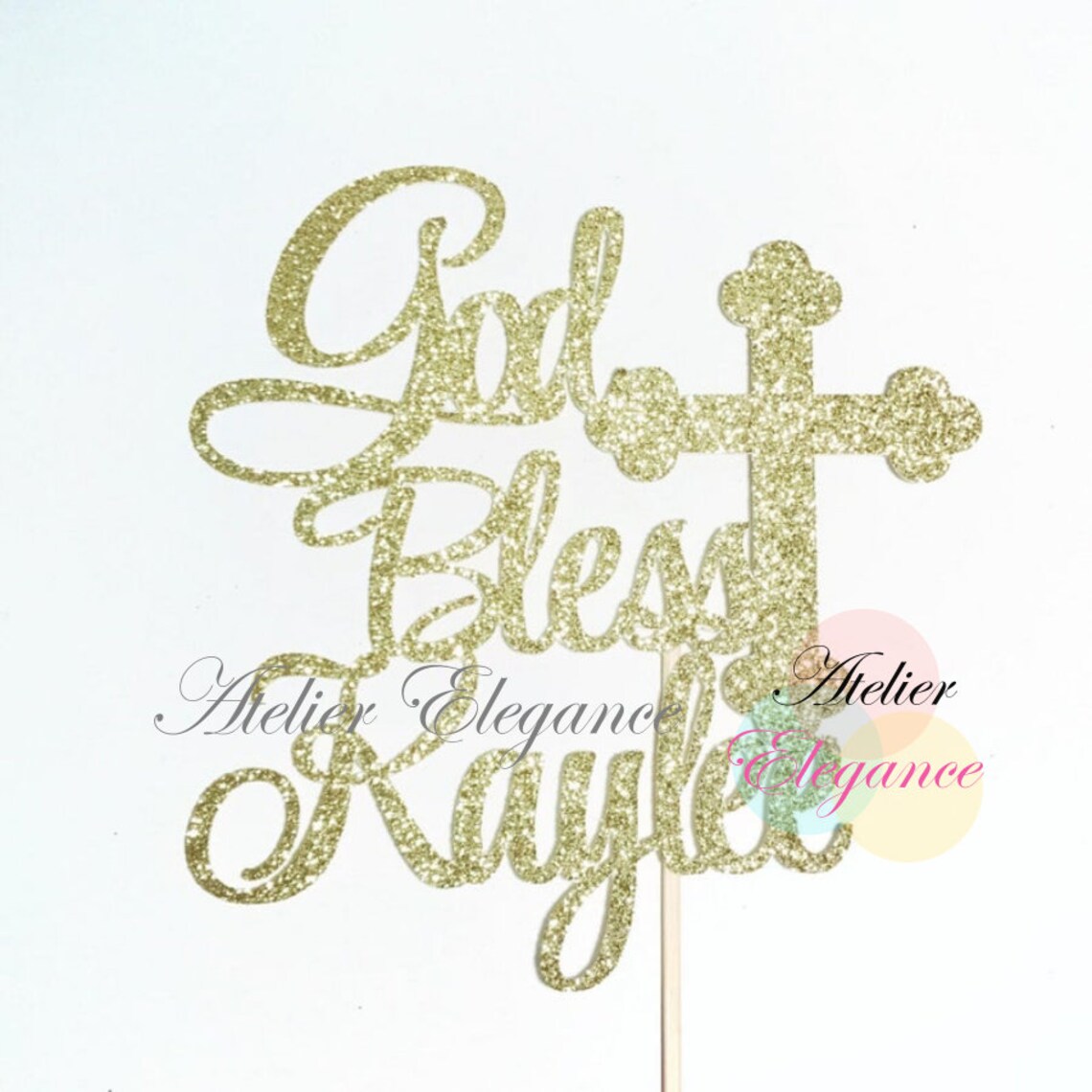 Personalized God Bless Cake Topper Baptism Cake Topper - Etsy Canada