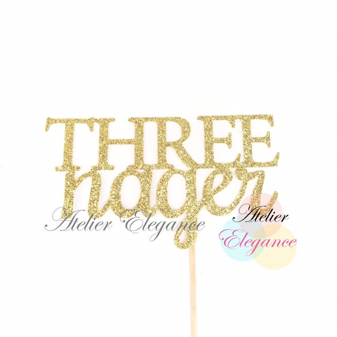 Threenager Cake Topper, 3rd Birthday Cake Topper, Three Cake Topper ...