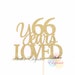 66 Years Loved Cake Topper, 66 Cake Topper, 66th Anniversary Cake ...