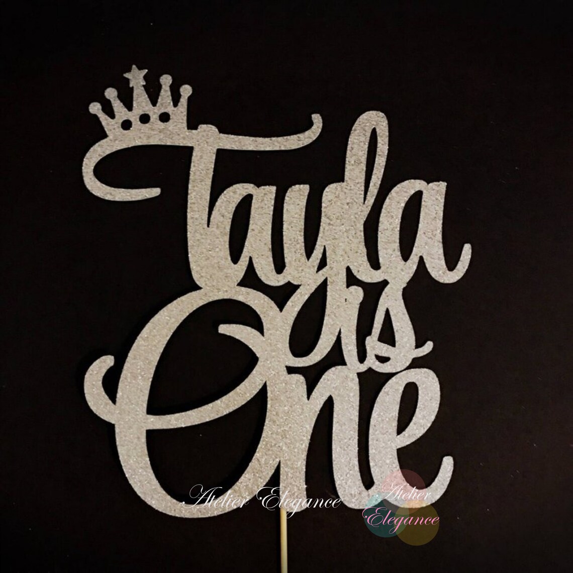 Any Name One Cake Topper Princess First Birthday Cake - Etsy