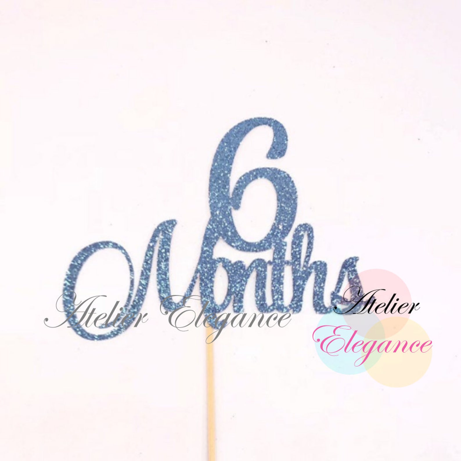 6 Months Cake Topper, Half Cake Topper, Half Birthday Cake Topper, 1/2 ...