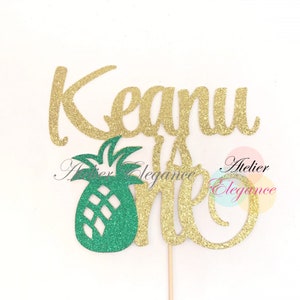 Personalized One Cake Topper, One Cake Topper, Aloha One Cake Topper ...