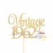 Vintage 1962 Cake Topper, Birthday Cake Topper, Birth Year Cake Topper ...