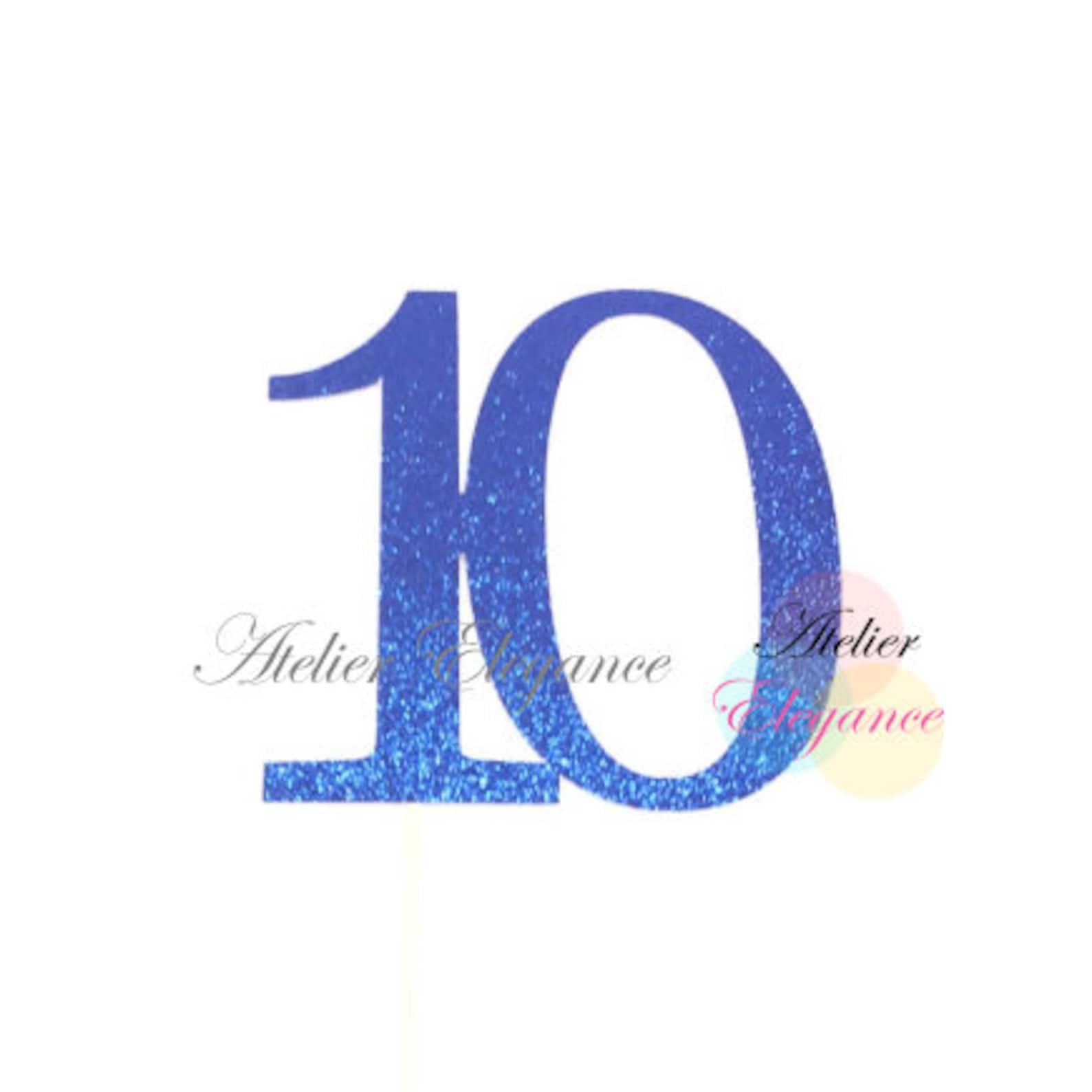 10 Cake Topper Ten Cake Topper Tenth Birthday Cake Topper - Etsy Canada