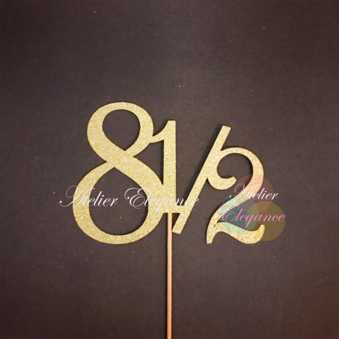 8 1/2 Cake Topper Eight and a Half Cake Topper Eight and a | Etsy