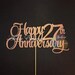 Happy 27th Anniversary Cake Topper Wedding Anniversary Cake - Etsy