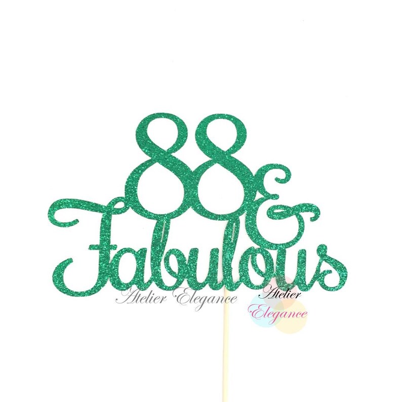 88 and Fabulous Cake Topper 88th Birthday Cake Topper 88th - Etsy Canada