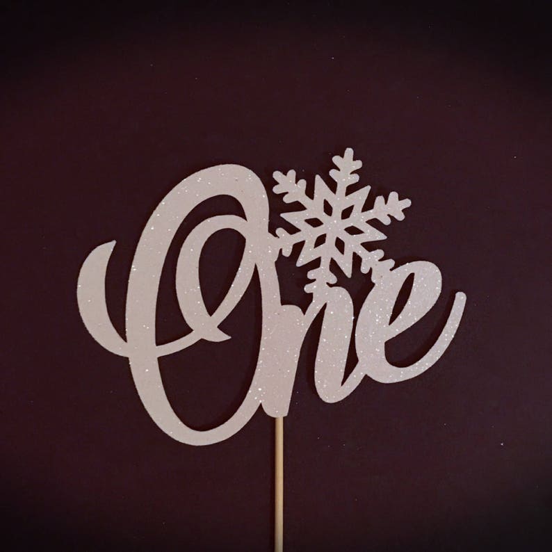 Winter Onederland Cake Topper First Birthday Topper | Etsy