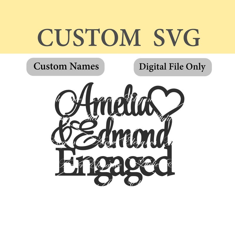 Engaged Svg - Etsy