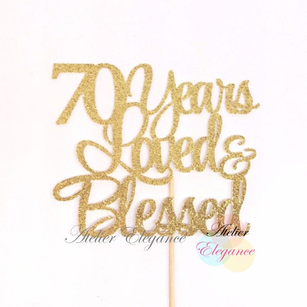 70 Years Blessed - Etsy