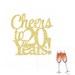 20th Birthday Cake Topper Cheers to 20 Years Cake Topper