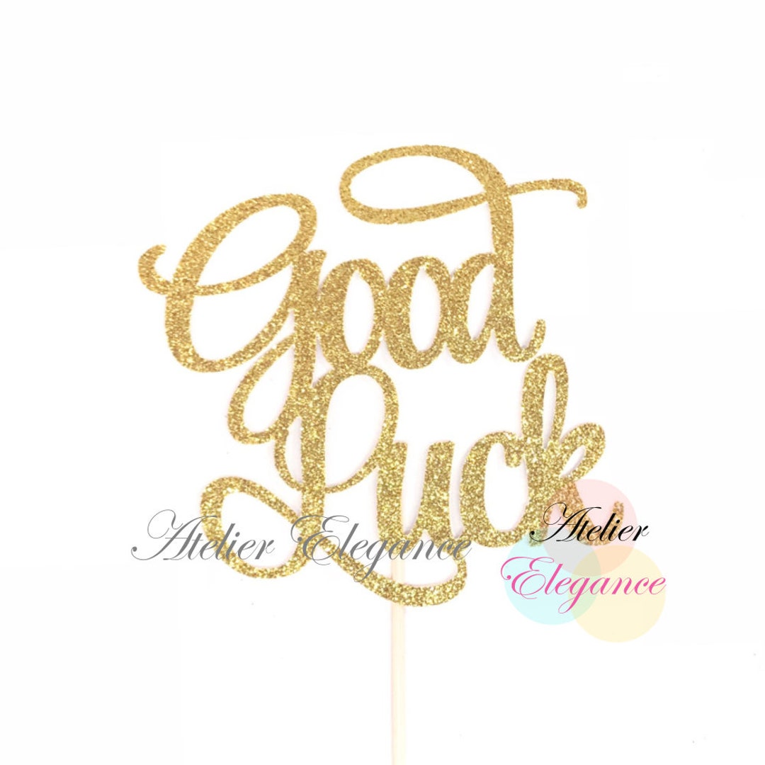 Good Luck Cake Topper, Retirement Cake Topper, Farewell Party ...