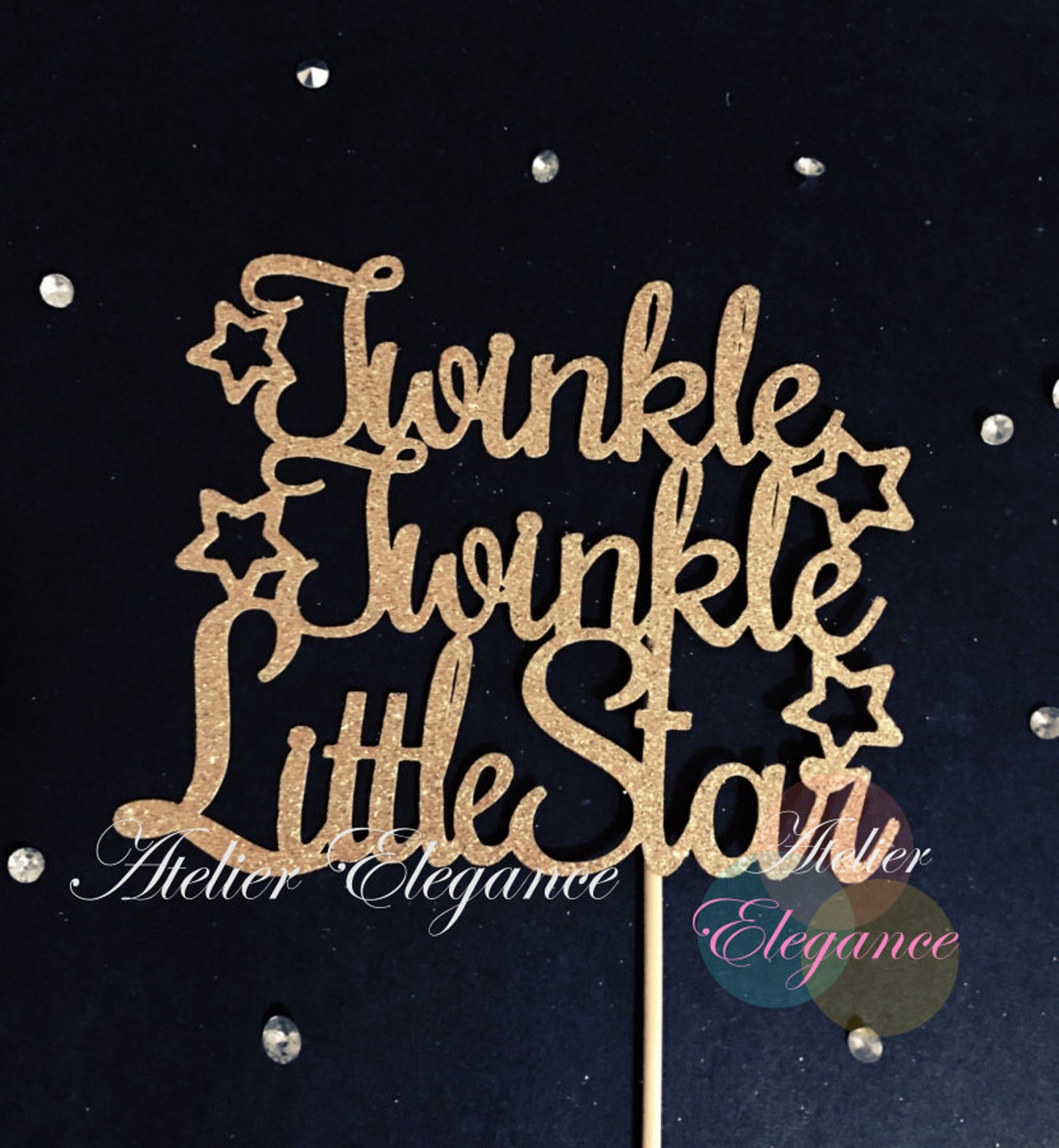 Twinkle Twinkle Little Star Cake Topper Little Star Birthday - Etsy