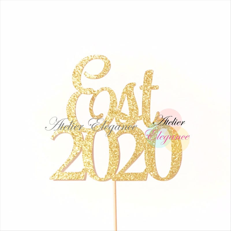 2020 Cake Topper - Etsy