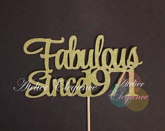 52nd Birthday Cake Topper - Etsy