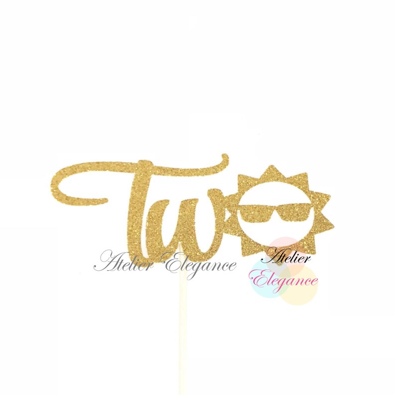 Two Cake Topper Sun Cake Topper 2nd Birthday Cake Topper - Etsy