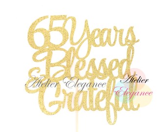 Thirty Years Blessed Cake Topper Cake Decoration Glitter - Etsy
