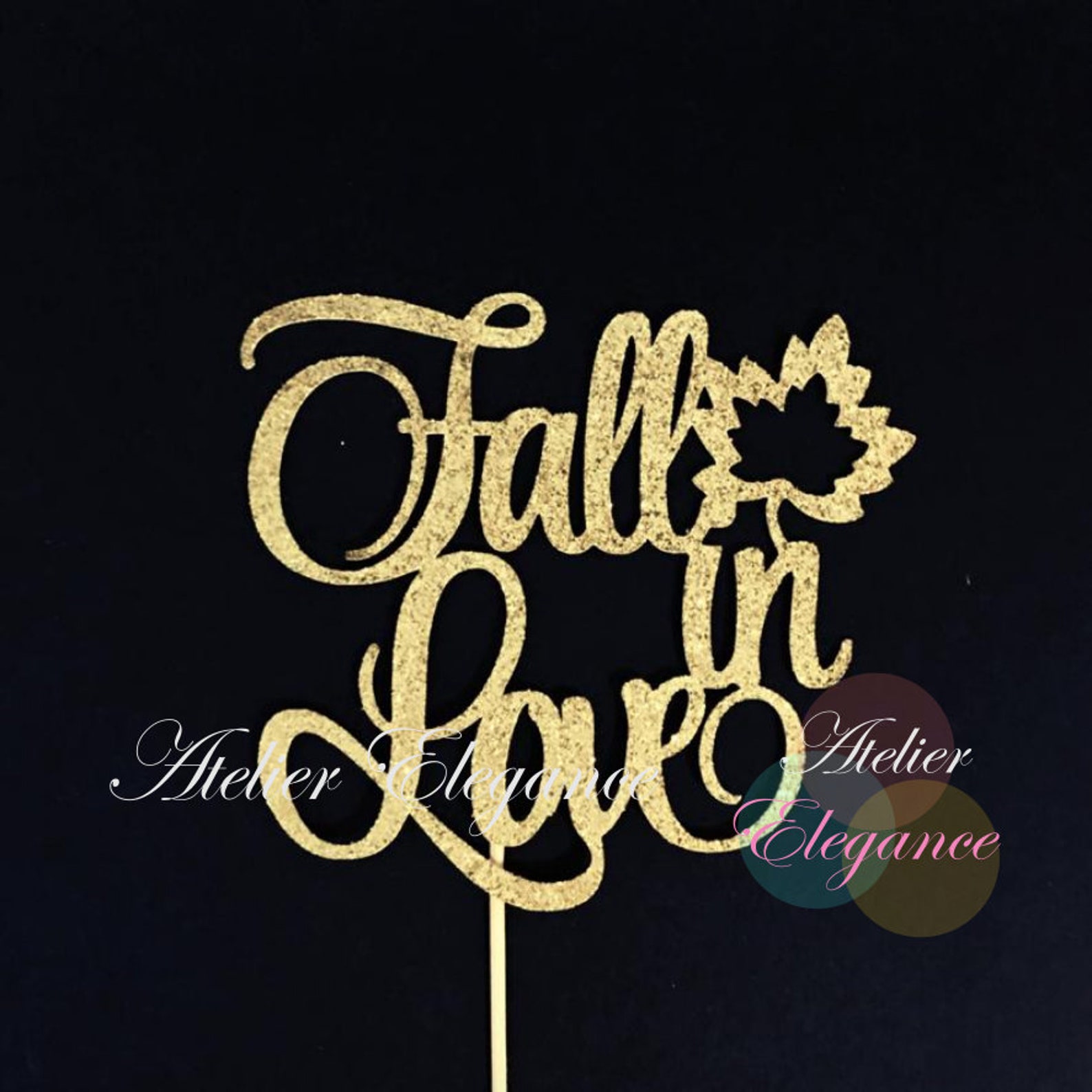 Fall in Love Cake Topper, Fall in Love Bridal Shower, Bride to Be Cake ...