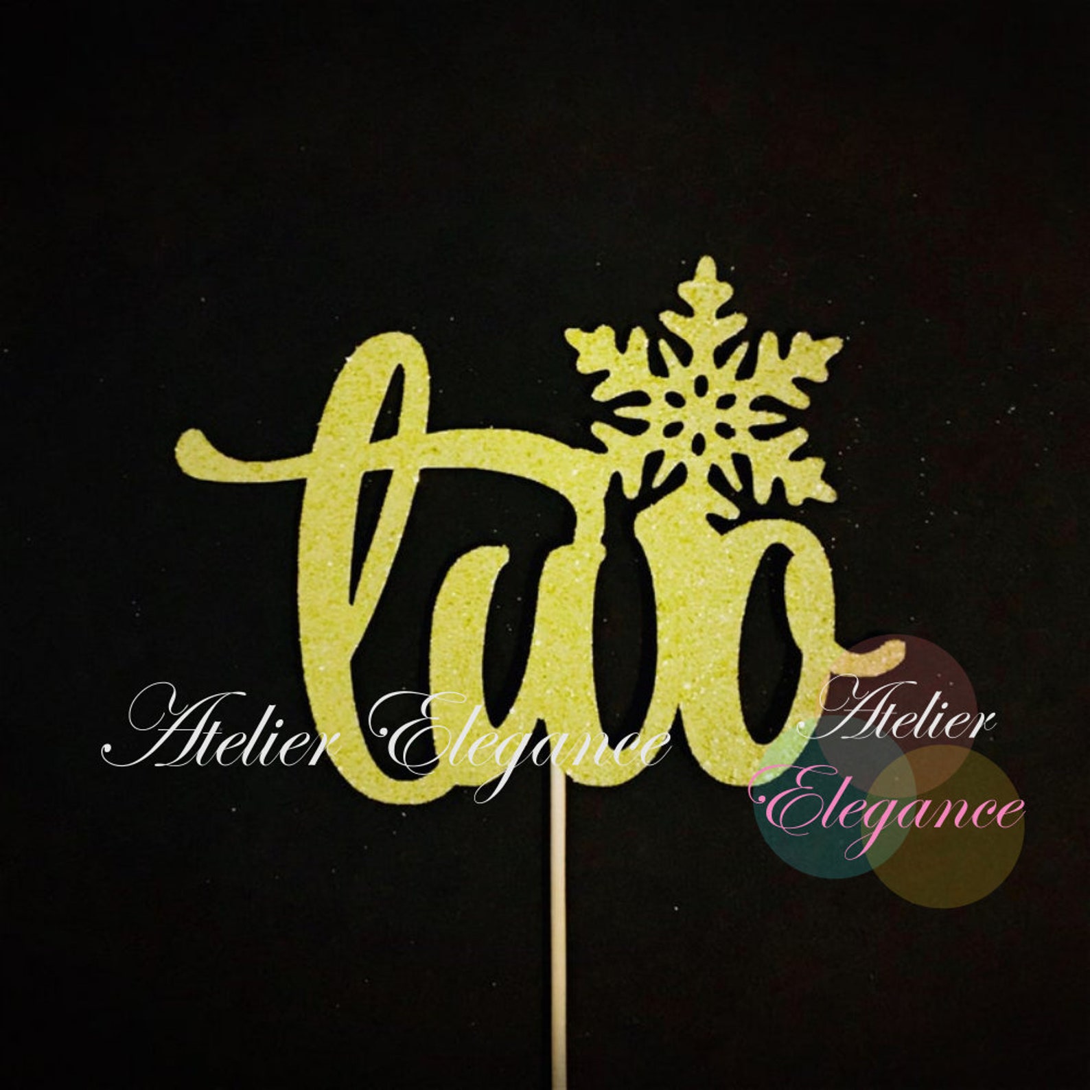 Two Cake Topper Second Birthday Topper Winter 2nd Birthday - Etsy