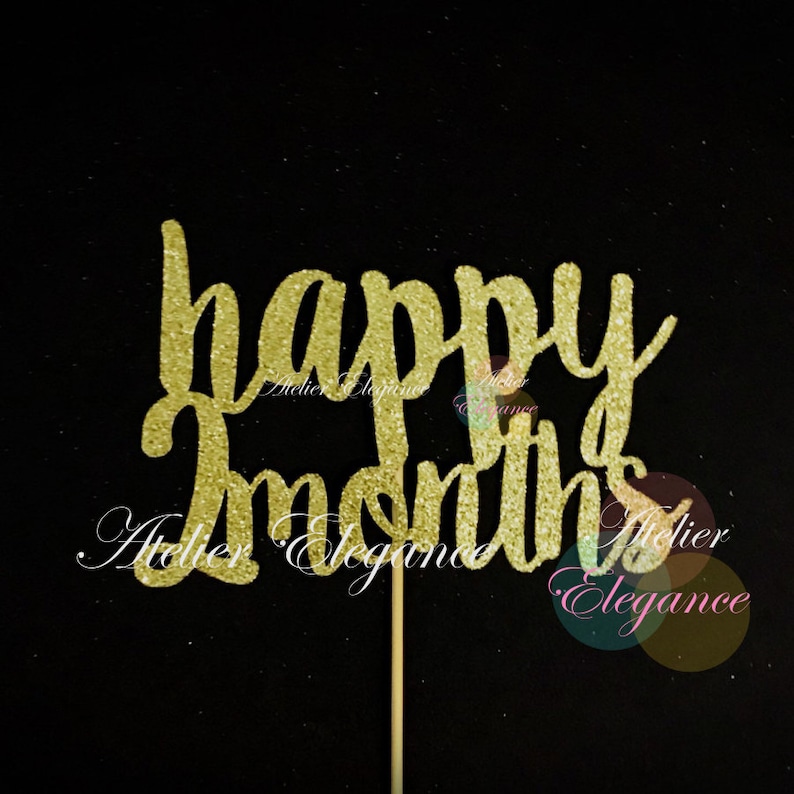 Happy 2 Months Cake Topper, 2 Months Birthday Cake Topper, 2 Months ...