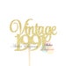 Vintage 1991 Cake Topper, Birthday Cake Topper, Birth Year Cake Topper ...