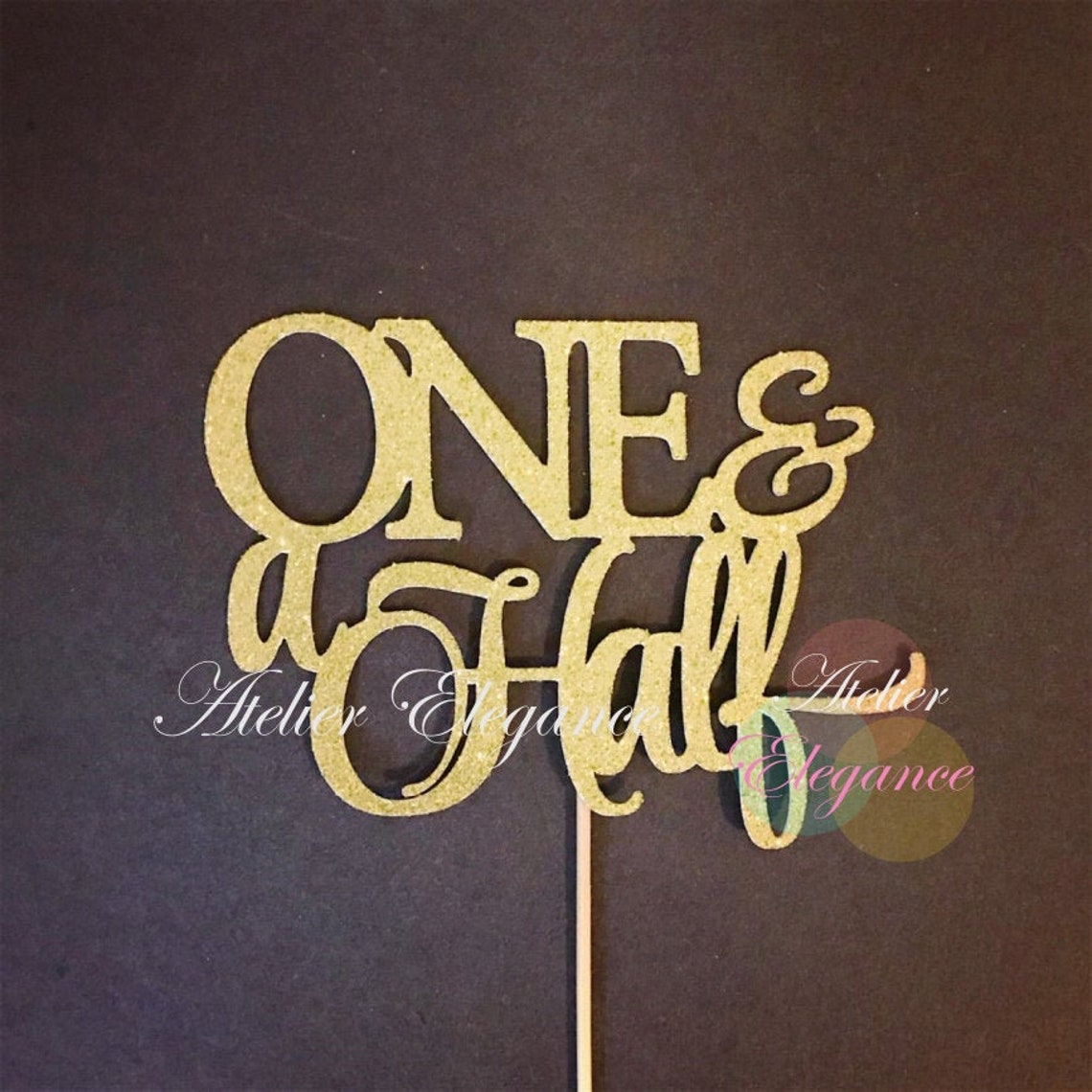 One and a Half Birthday Cake Topper 18 Months Cake Topper 1 - Etsy