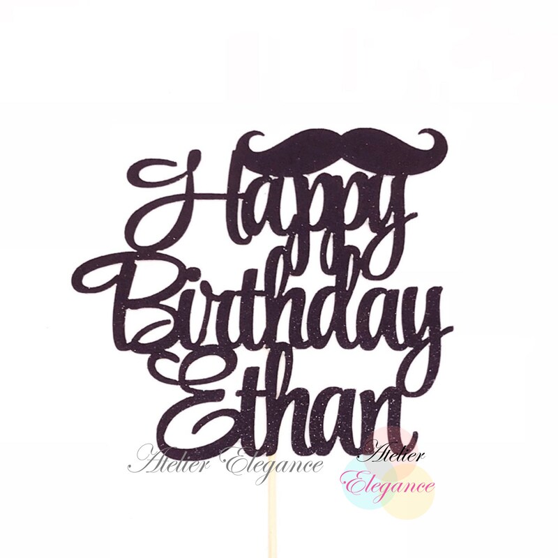 Mustache Cake - Etsy
