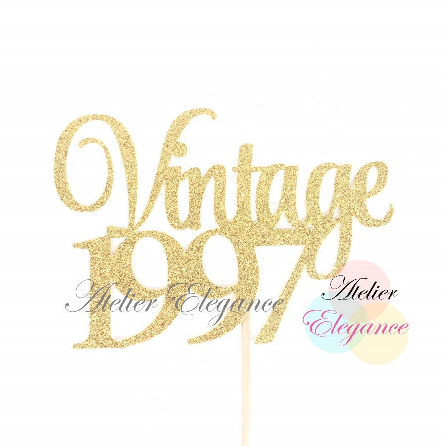 Vintage 1997 Cake Topper Birthday Cake Topper Birth Year - Etsy Canada