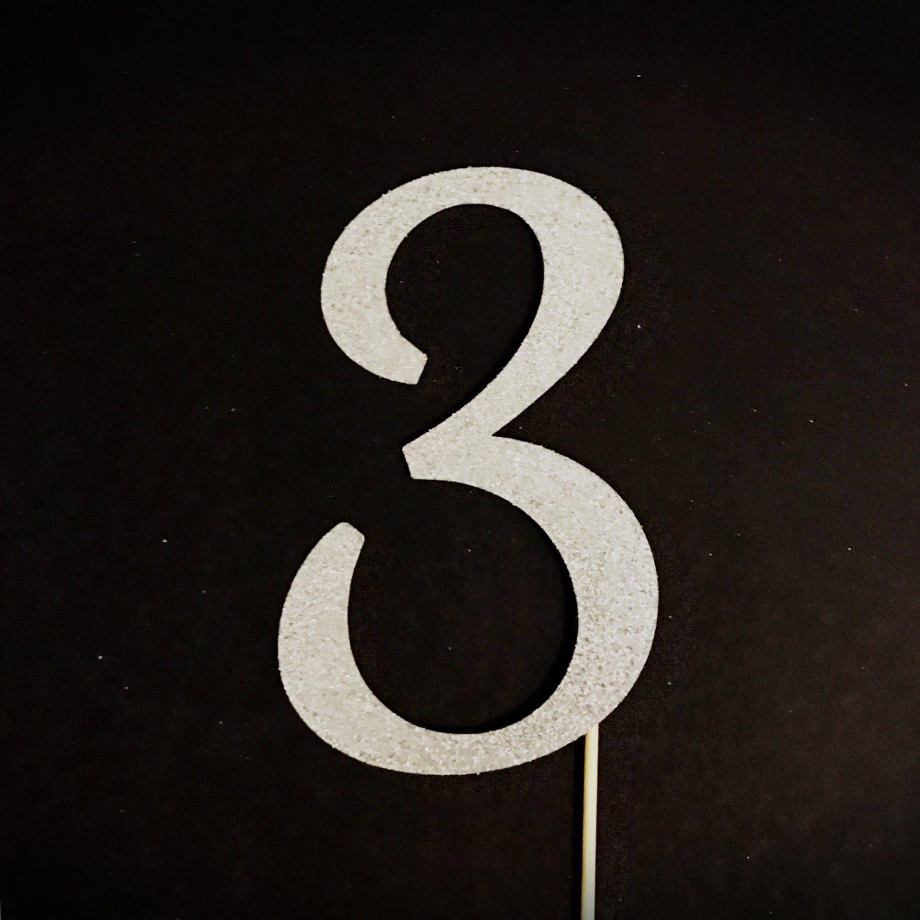 Lots Colors 3 Cake Topper Three Cake Topper Third Birthday - Etsy India