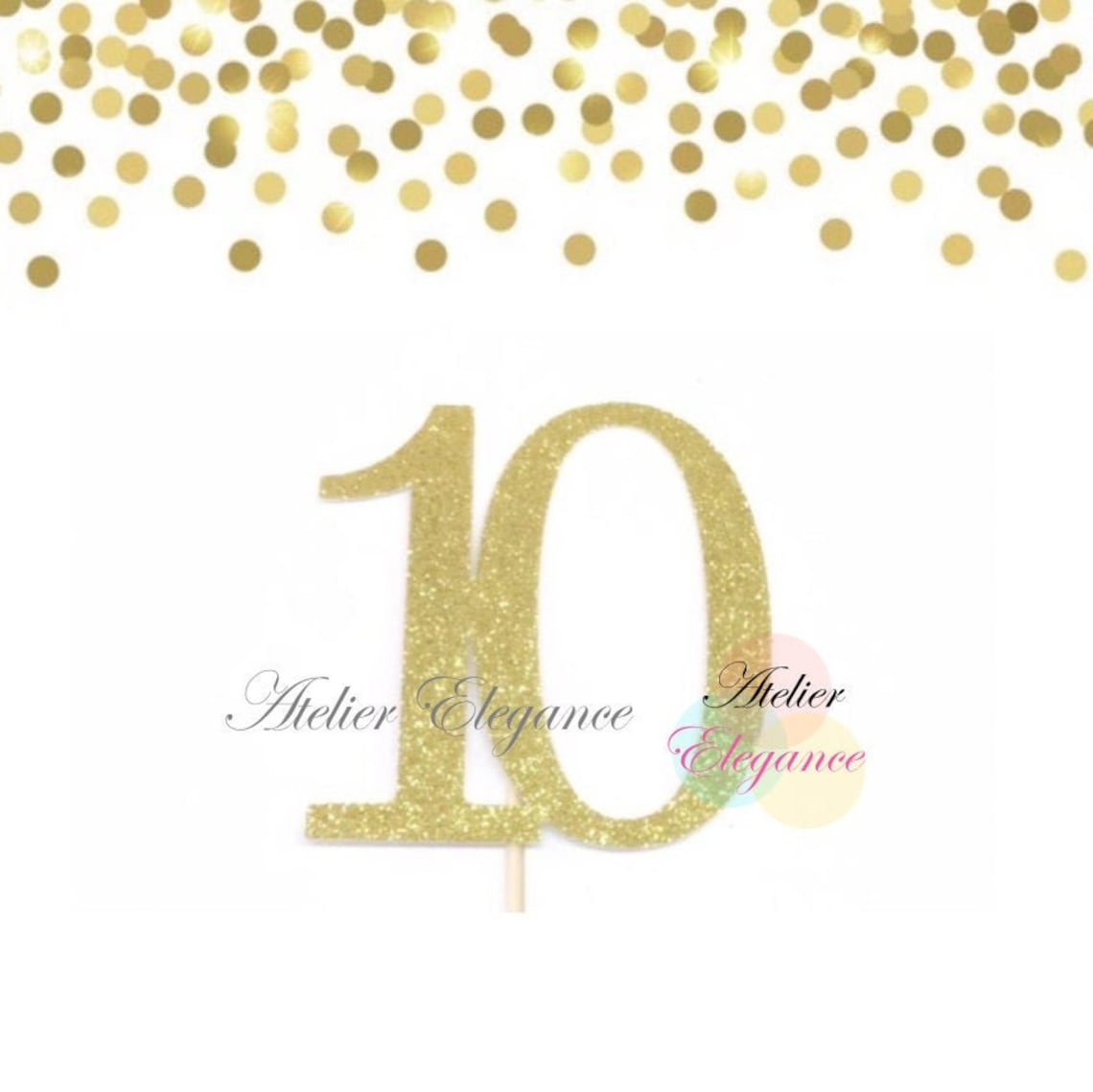 10 Cake Topper Ten Cake Topper Tenth Birthday Cake Topper - Etsy Canada