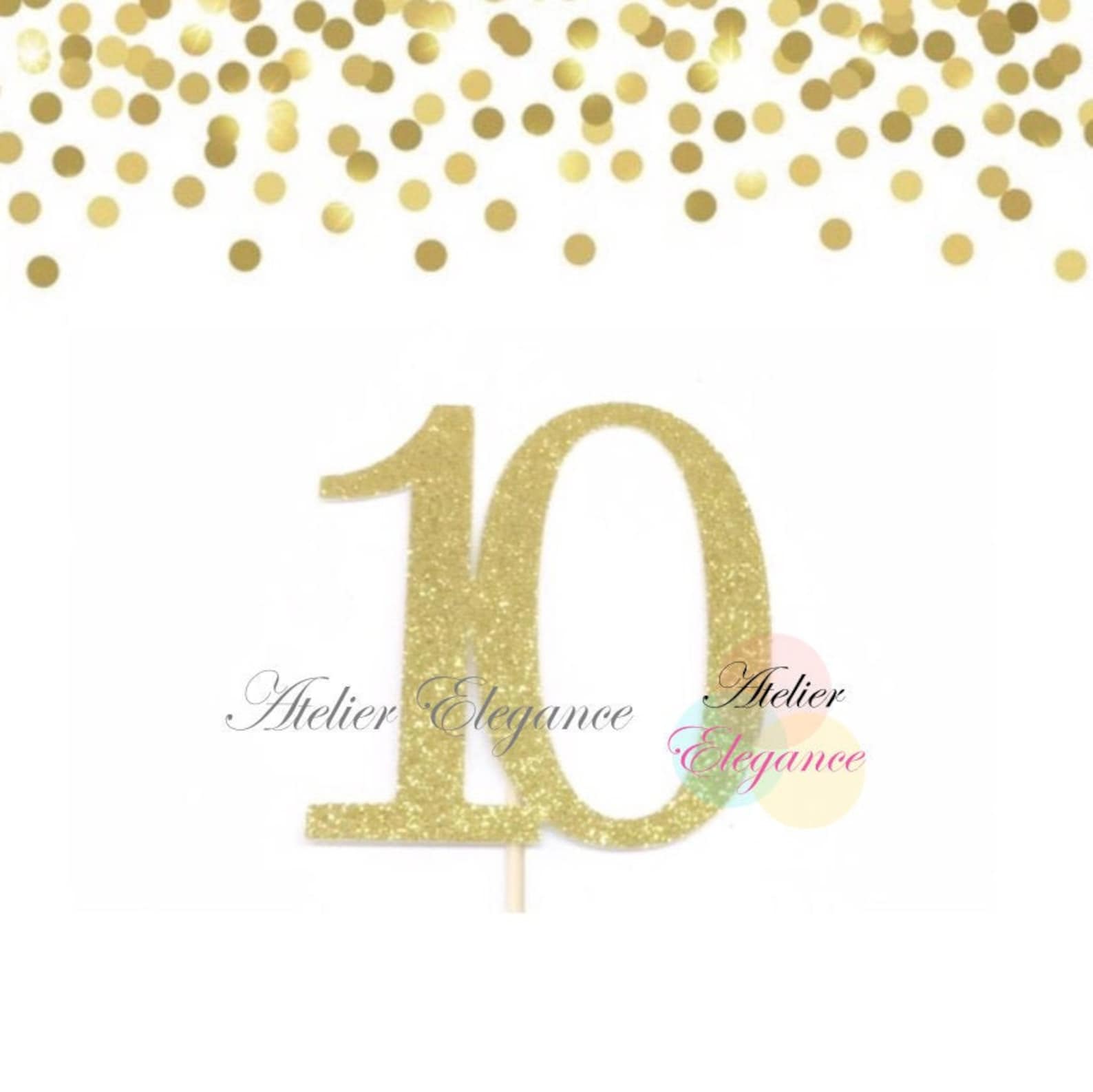 10 Cake Topper Ten Cake Topper Tenth Birthday Cake Topper - Etsy Canada