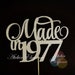 Made in 1977 Cake Topper, Birthday Cake Topper, Birth Year Cake Topper ...