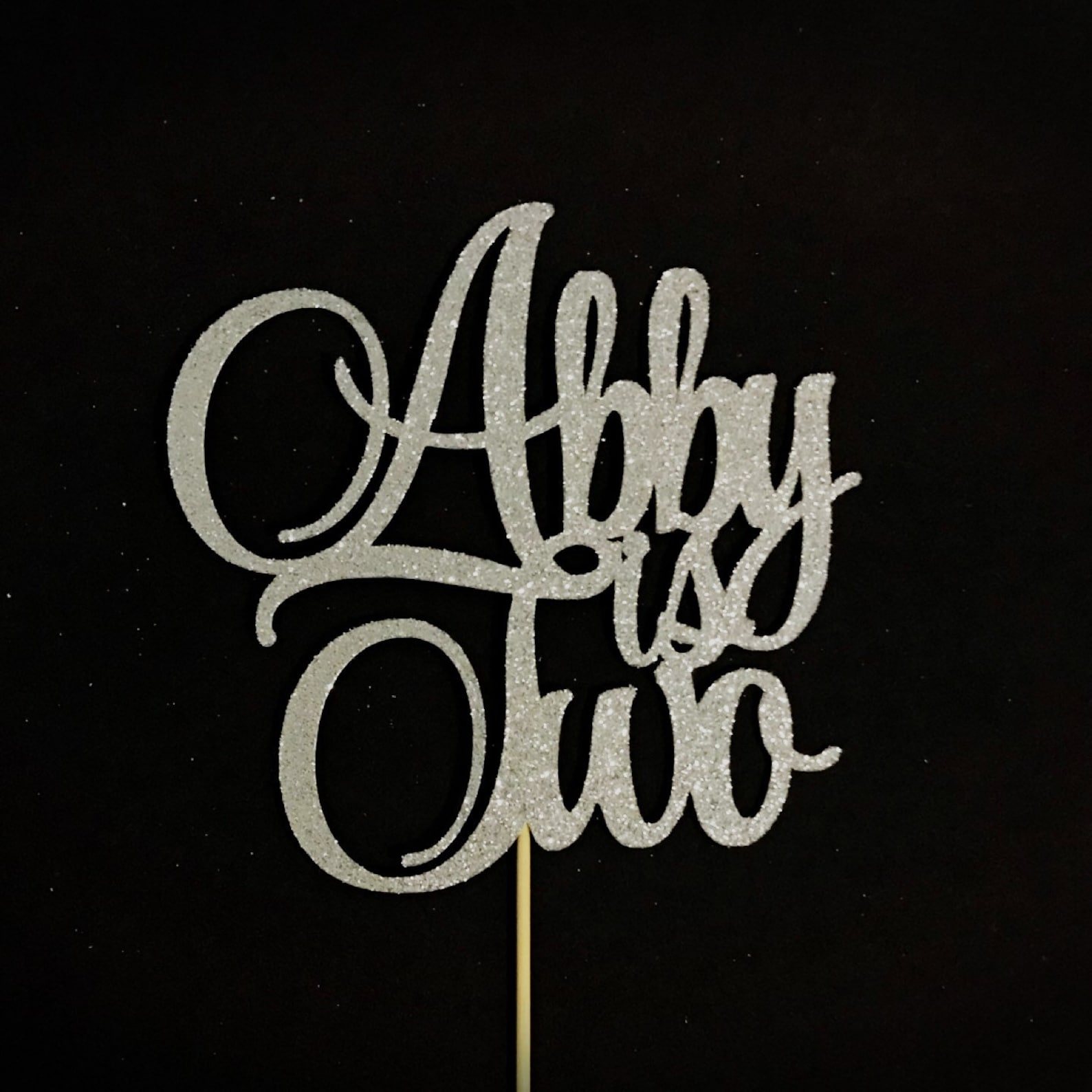 Personalized Two Cake Topper Second Birthday Cake Topper Two - Etsy