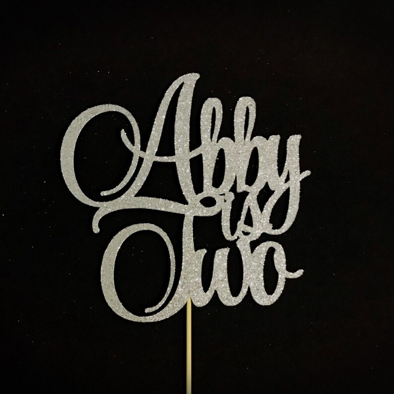 Personalized Two Cake Topper Second Birthday Cake Topper Two - Etsy