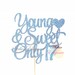 Young and Sweet Only 17 Cake Topper, Sweet 17 Cake Topper, Young ...