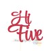 Five Cake Topper, Hi Five Cake Topper, Fifth Birthday Cake Topper, 5 ...