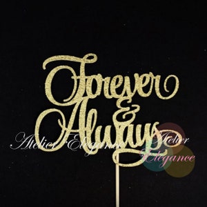 Forever and Always Cake Topper Wedding Cake Topper Bridal - Etsy Canada